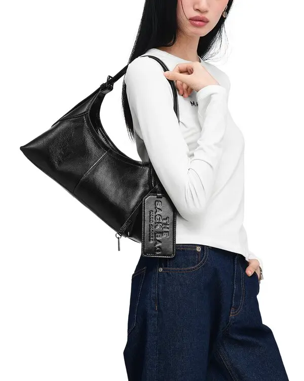 Marc Jacobs The Small Belted Sac Leather Shoulder Bag - Black