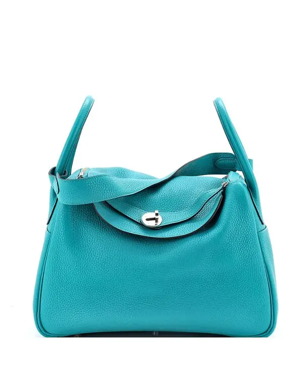 Hermès 30 Lindy Bag Clemence - Blue