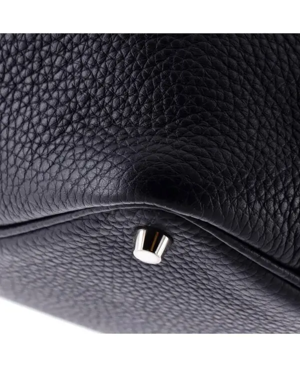 Hermès Pm Eclat Picotin Lock Bag Clemence - Navy Blue