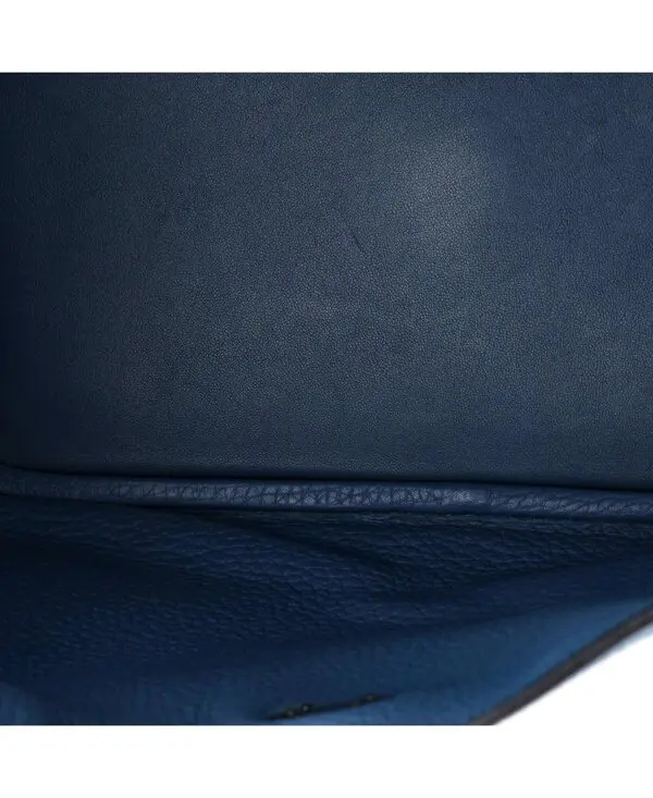 Hermès 30 Lindy Bag Clemence - Blue