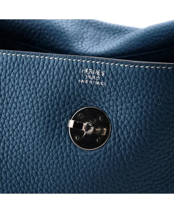Hermès 30 Lindy Bag Clemence - Blue