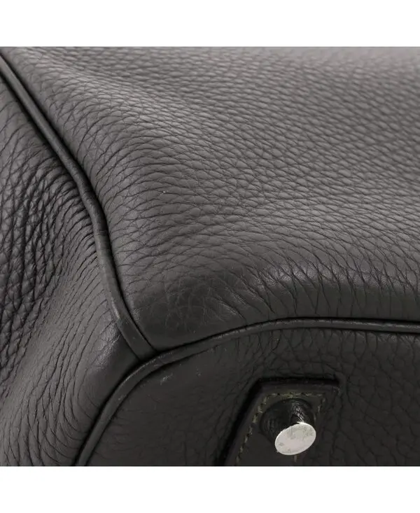 Hermès Birkin 35 Handbag Green Togo With Palladium Hardware