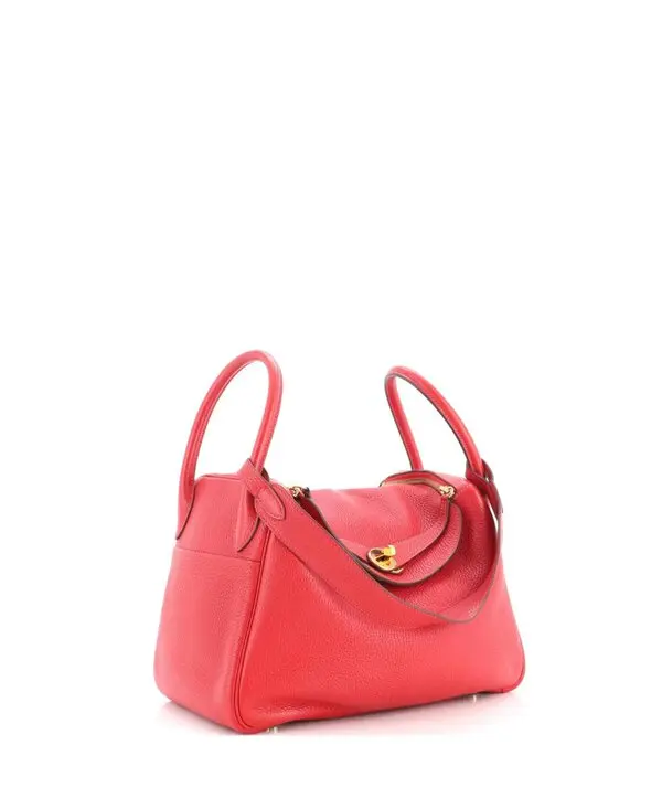 Hermès 30 Lindy Bag Clemence - Red