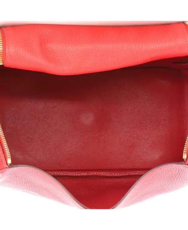 Hermès 30 Lindy Bag Clemence - Red