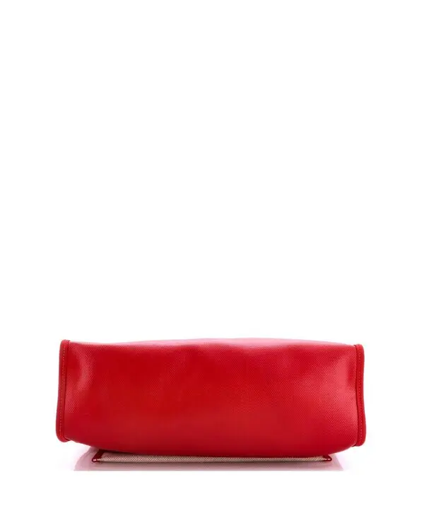 Hermès 31 Herbag Zip Berline Vache Canvas And Leather - Red