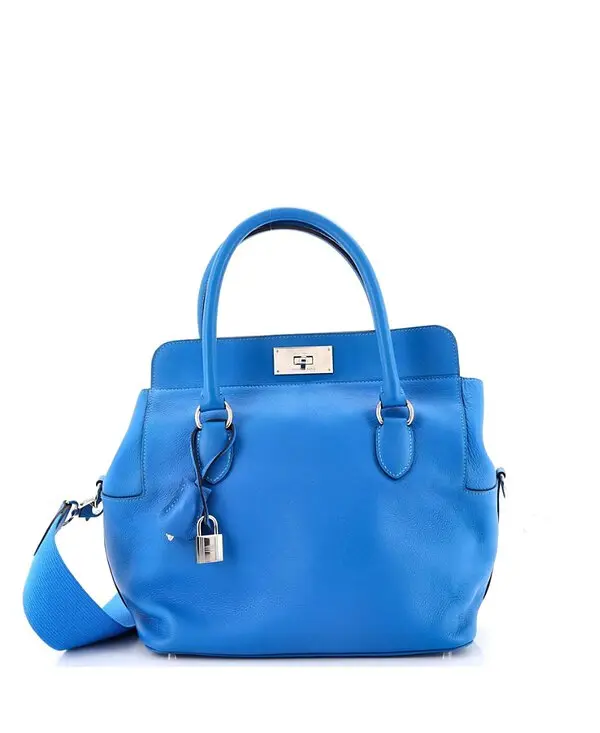 Hermès 26 Toolbox Bag Evercolor - Blue