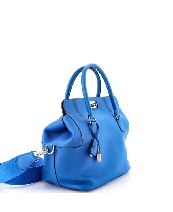 Hermès 26 Toolbox Bag Evercolor - Blue
