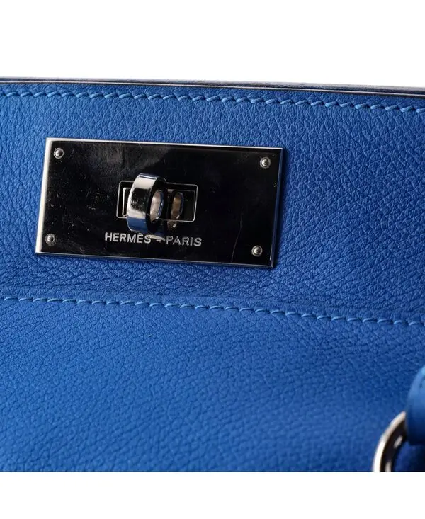 Hermès 26 Toolbox Bag Evercolor - Blue
