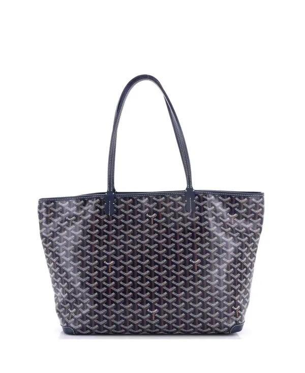 Goyard Mm Artois Tote Coated Canvas - Navy Blue