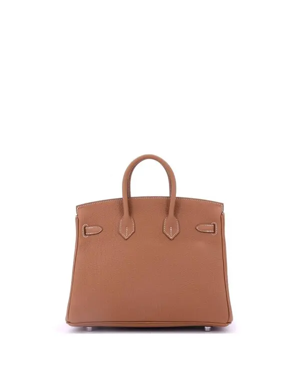 Hermès Birkin 25 Handbag Brown Togo With Palladium Hardware