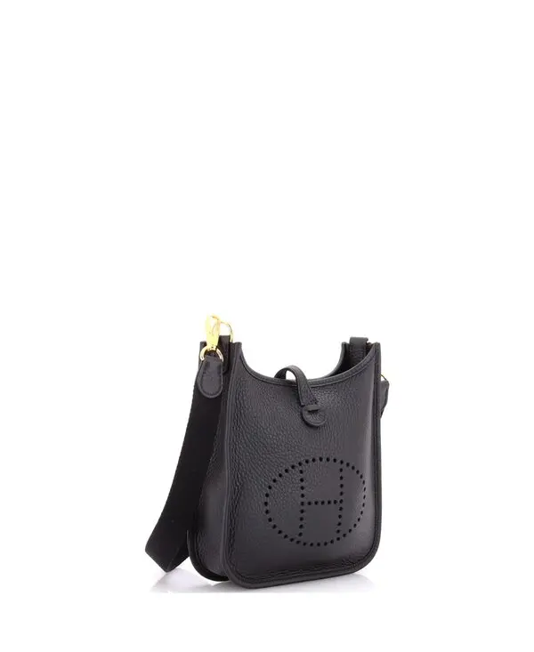 Hermès Tpm Evelyne Bag Gen Iii Clemence - Black