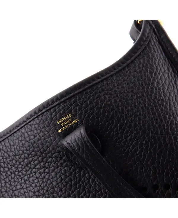 Hermès Tpm Evelyne Bag Gen Iii Clemence - Black