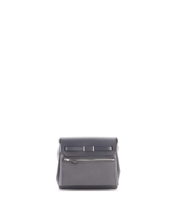 Hermès 20 Herbag Zip Toile And Leather