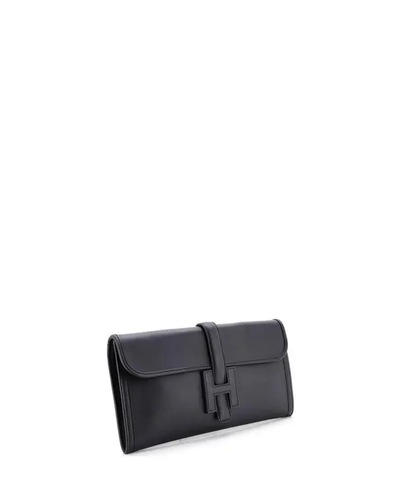 Hermès 29 Jige Elan Clutch Swift - Black