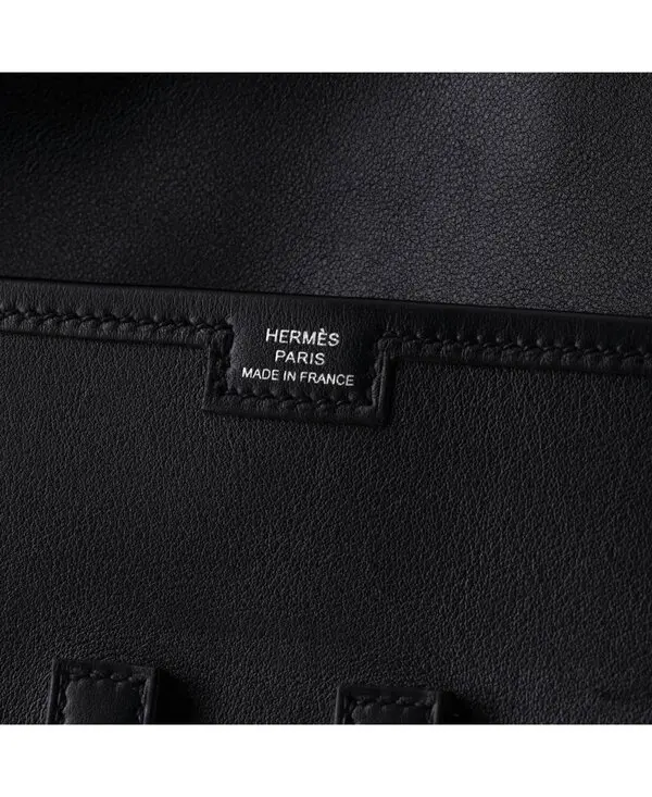 Hermès 29 Jige Elan Clutch Swift - Black