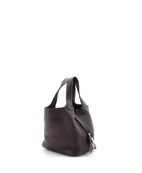 Hermès Pm Picotin Lock Bag Clemence - Brown