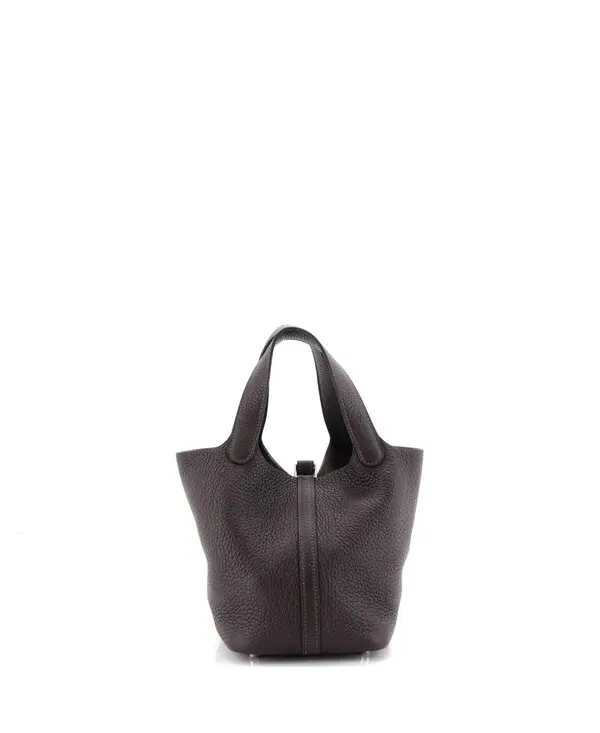 Hermès Pm Picotin Lock Bag Clemence - Brown