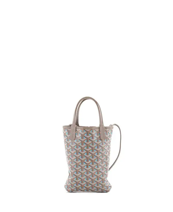 Goyard Poitiers Tote Claire Voie Coated Canvas - Gray