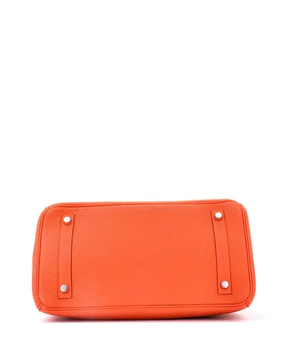 Hermès Birkin 30 Handbag Orange Togo With Palladium Hardware