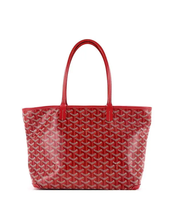 Goyard Pm Artois Tote Coated Canvas - Red