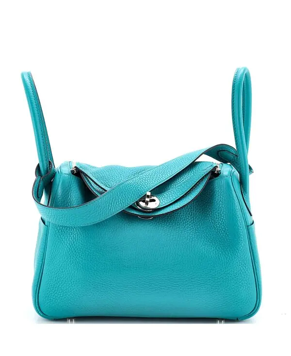Hermès 26 Lindy Bag Clemence - Blue