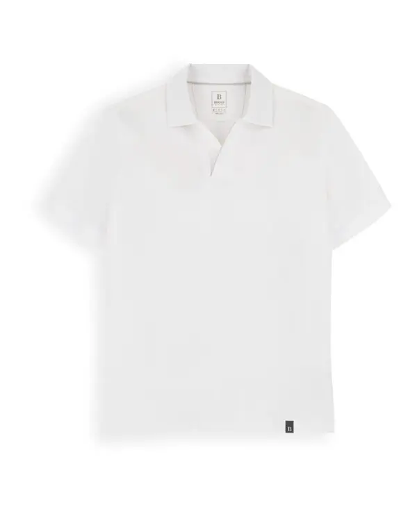 Boggi Milano Stretch Cotton Blend Pique Cool Jade-fresh Polo
