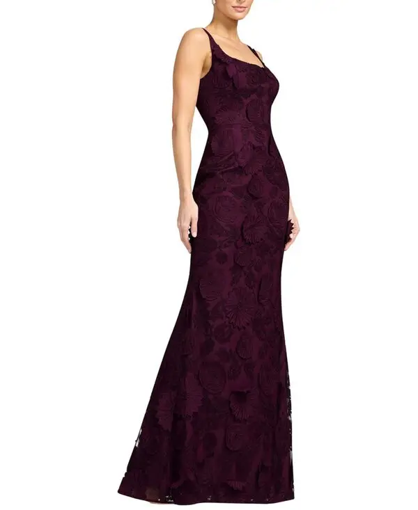 Dress The Population Lorena Embroidered Floral Mermaid Gown
