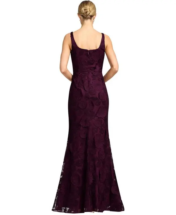 Dress The Population Lorena Embroidered Floral Mermaid Gown