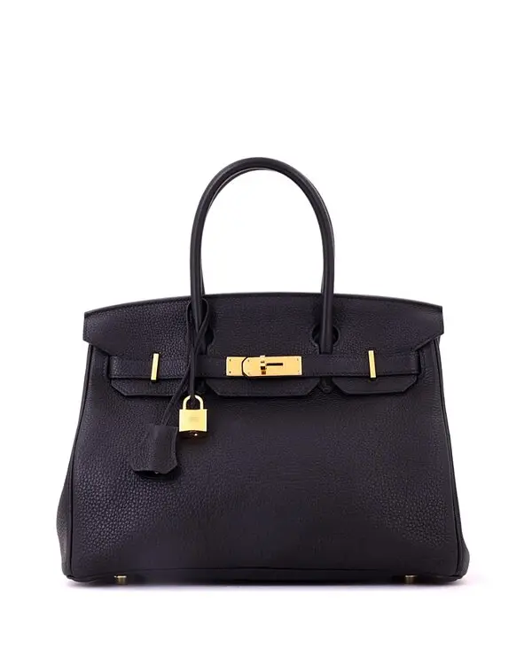 Hermès Birkin 30 Handbag Black Togo With Gold Hardware