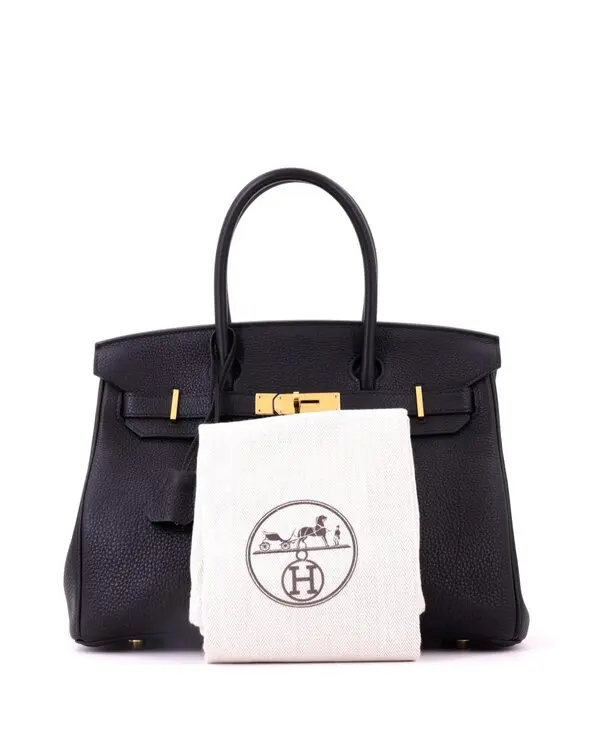 Hermès Birkin 30 Handbag Black Togo With Gold Hardware