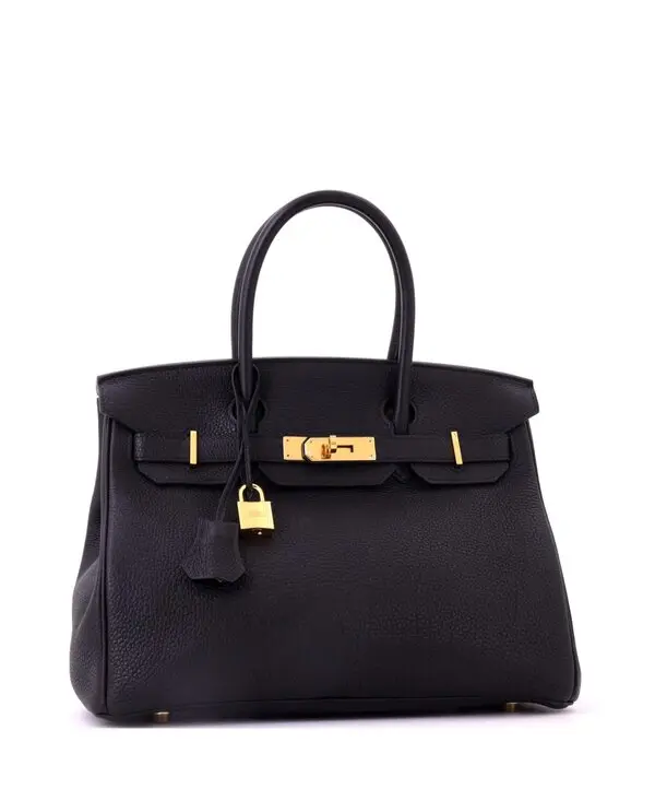 Hermès Birkin 30 Handbag Black Togo With Gold Hardware