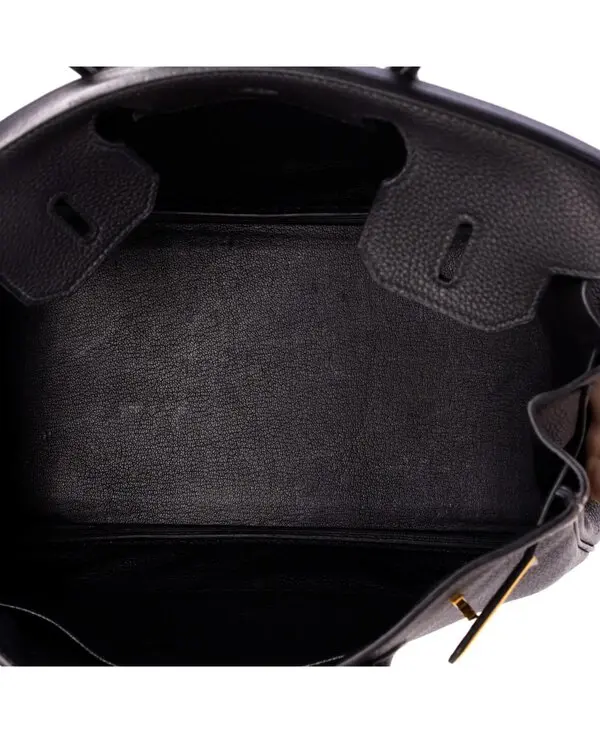 Hermès Birkin 30 Handbag Black Togo With Gold Hardware