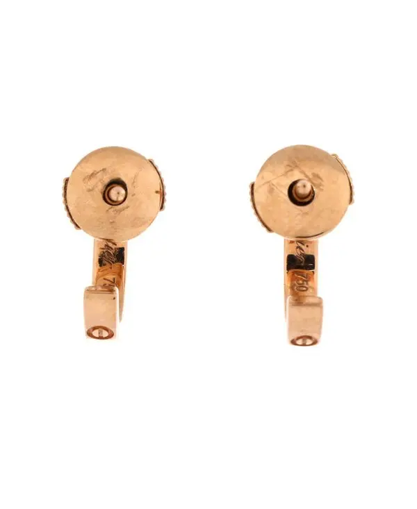 CARTIER Small Love Hoop Earrings 18k Rose Gold
