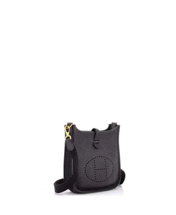 Hermès Tpm Evelyne Bag Gen Iii Clemence - Black