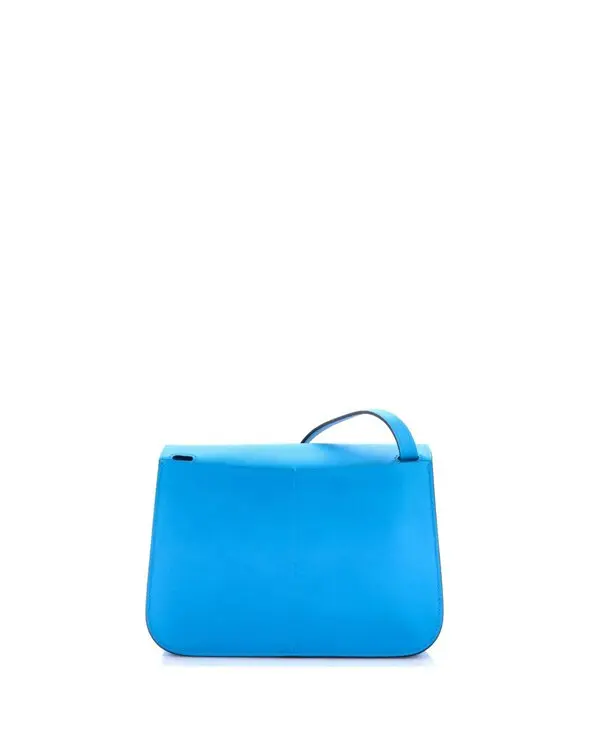 Hermès 25 Halzan Bag Evercolor - Blue