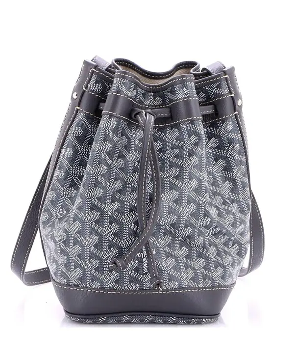 Goyard Pm Petit Flot Bucket Bag Coated Canvas