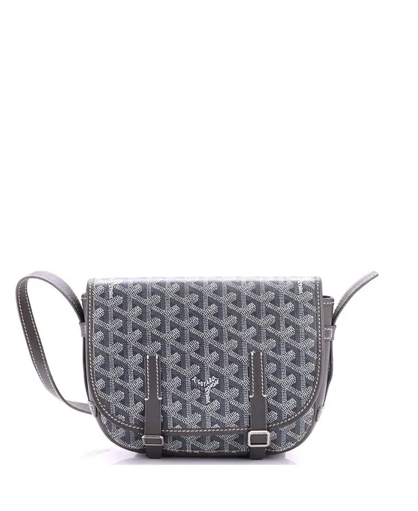 Goyard Pm Belvedere Messenger Bag Coated Canvas - Gray