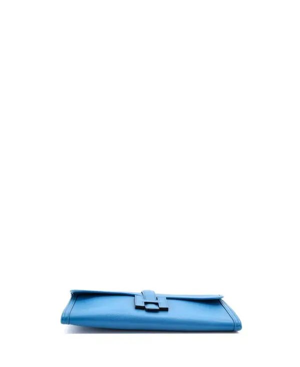 Hermès 29 Jige Elan Clutch Epsom - Blue