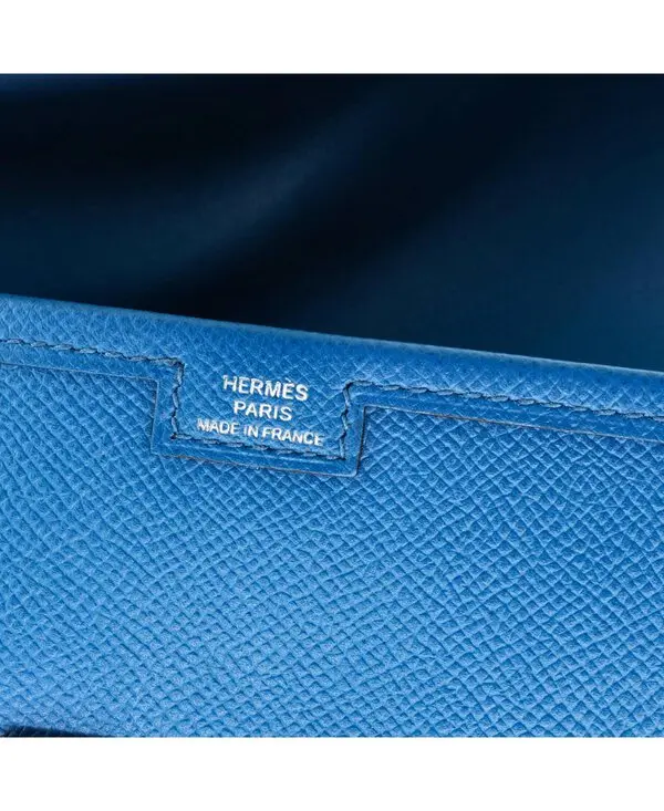 Hermès 29 Jige Elan Clutch Epsom - Blue