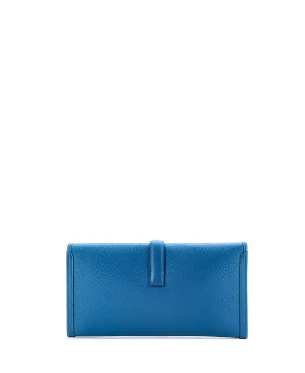 Hermès 29 Jige Elan Clutch Epsom - Blue