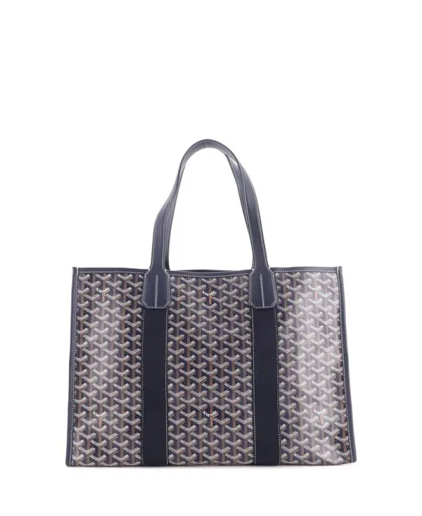 Goyard Mm Villette Tote Printed Coated Canvas - Blue