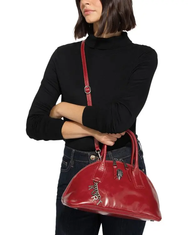 Kurt Geiger Sloane Leather Eagle Head Bowling Bag