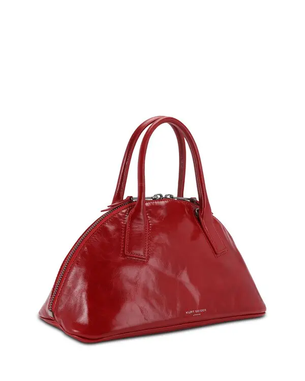 Kurt Geiger Sloane Leather Eagle Head Bowling Bag