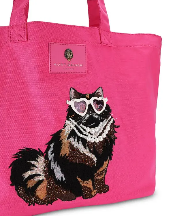 Kurt Geiger Holborn Patch Cotton Tote Bag