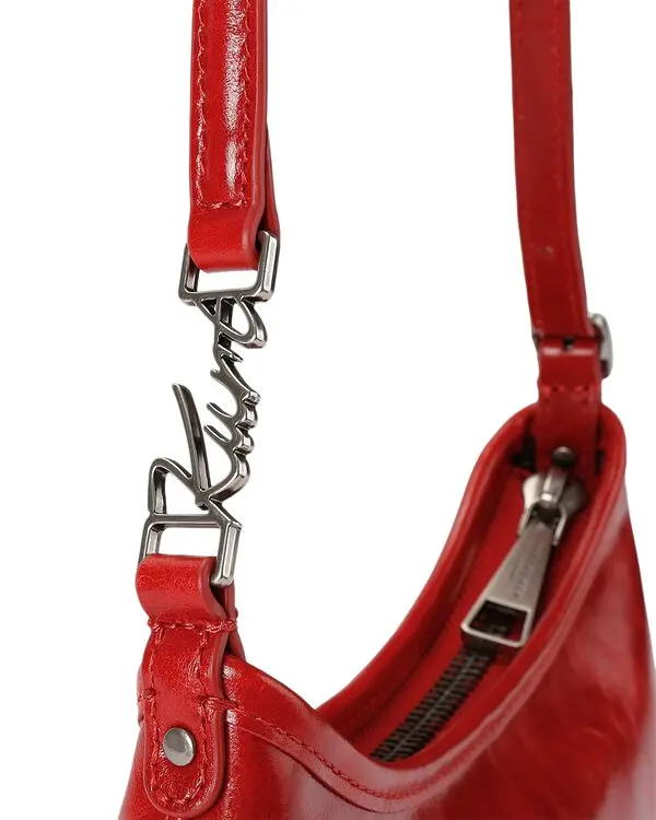 Kurt Geiger Mini Sling Leather Shoulder Bag - Red
