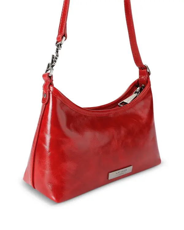 Kurt Geiger Mini Sling Leather Shoulder Bag - Red