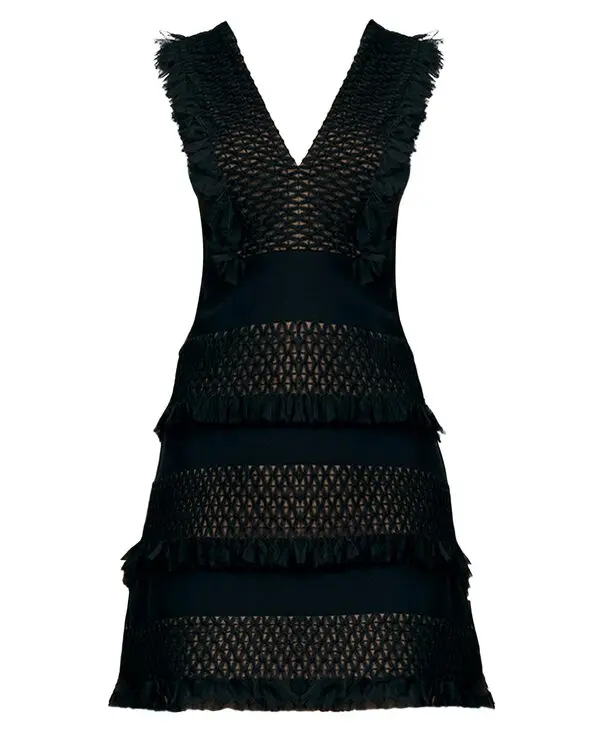 Tadashi Shoji Axl Fringe Dress