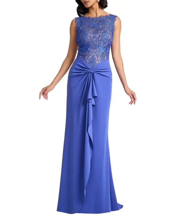 Tadashi Shoji Evelise Lace Cascade Gown