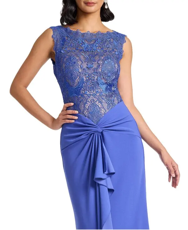 Tadashi Shoji Evelise Lace Cascade Gown