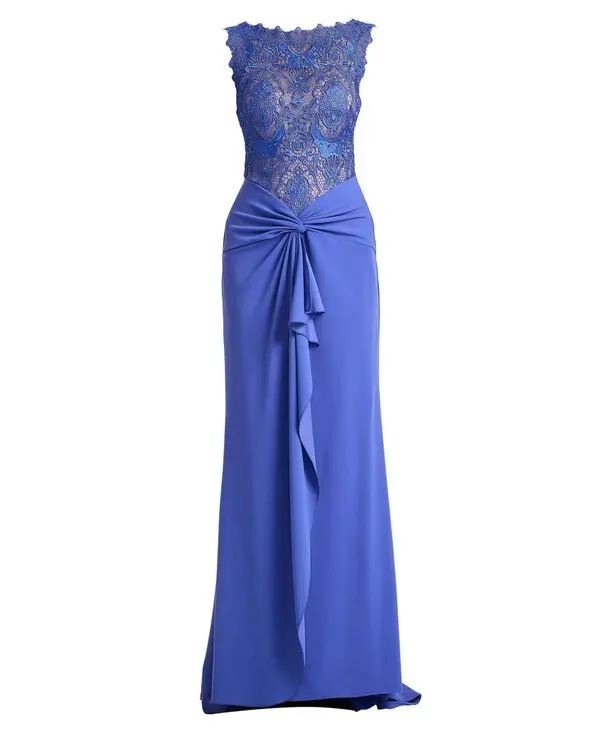 Tadashi Shoji Evelise Lace Cascade Gown